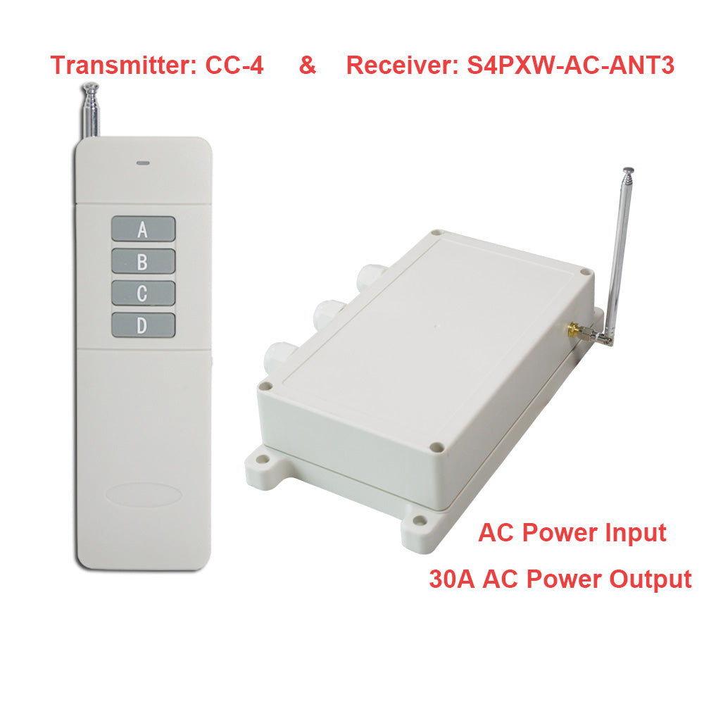 5KM 30A AC 110V 120V Long Range Remote Controller Switch – Wireless Remote Switches Online Store