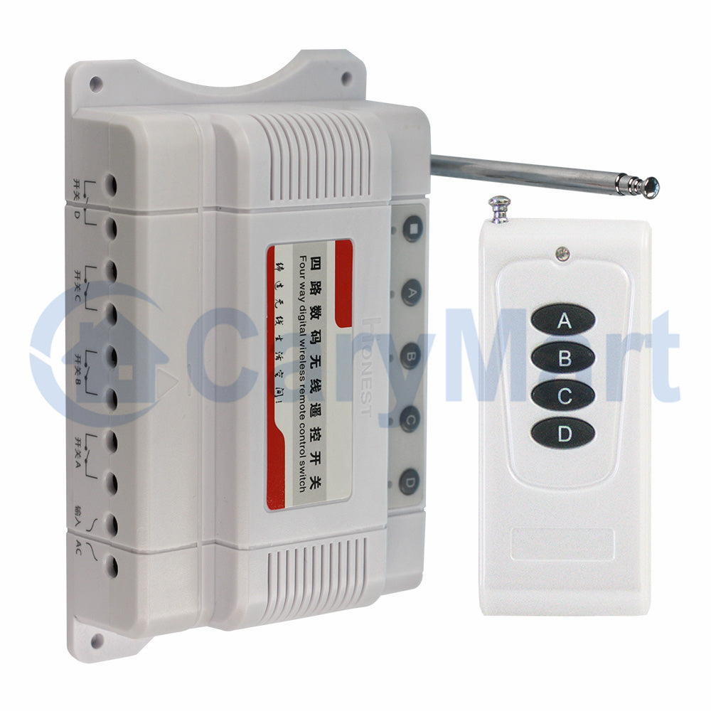 4 CH AC 380V Remote Switches – Wireless Remote Switches Online Store
