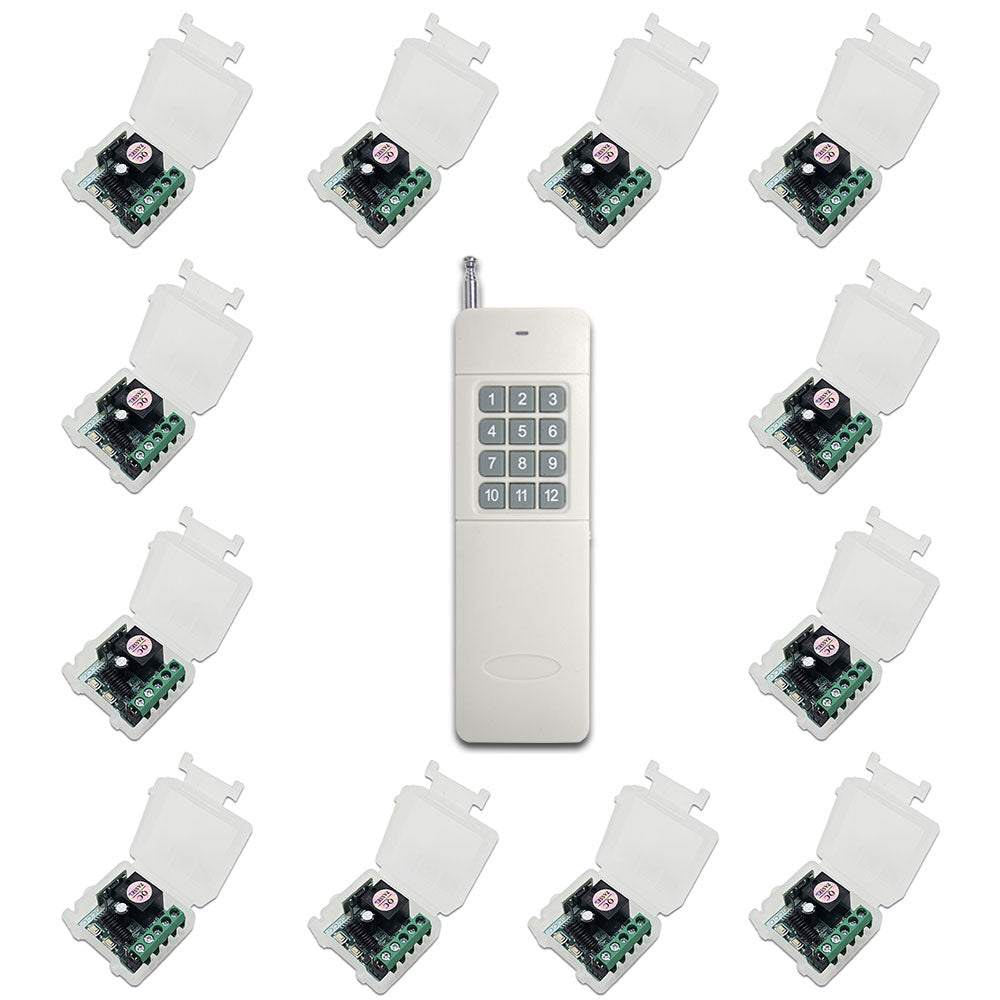 12 Channel 1000M Dry Contact Output Wireless Remote System Delay Time ...