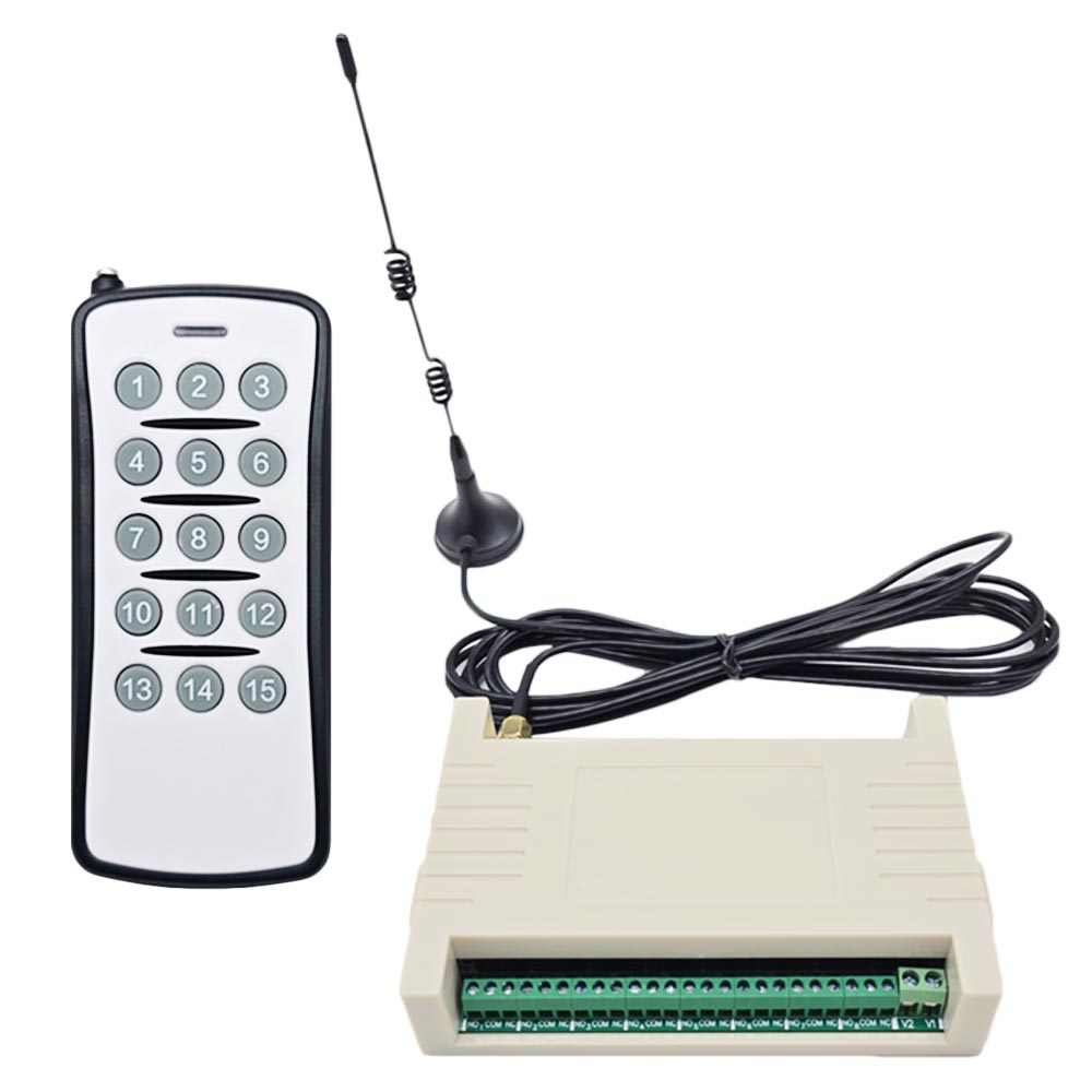 15Way DC 12V 24V Radio Remote Control Kit With 5 Control Modes ...