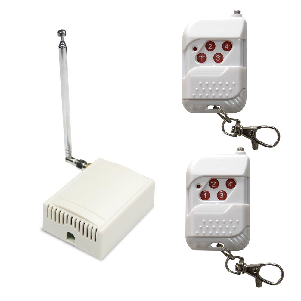 100M 4CH NO/NC Dry Contact Wireless Remote Switch Control Four Devices ...