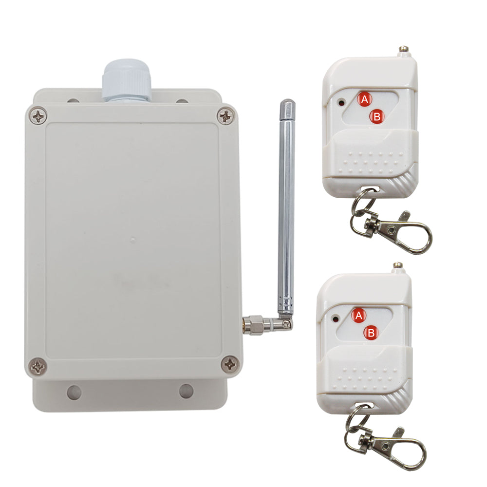 2 Channels AC RF Wireless Remote Switch NO/NC Dry Contact Relay Output ...