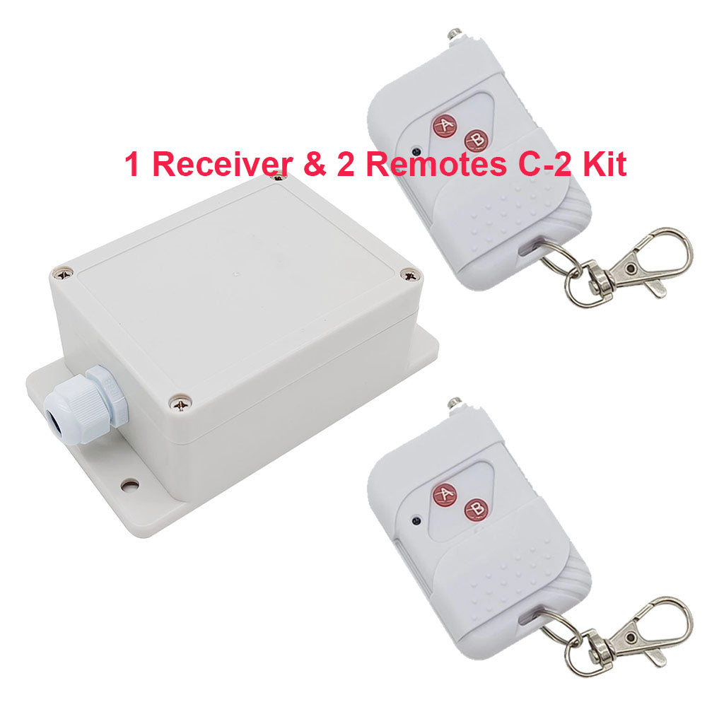 2 Channels 30A High Power Output AC Equipments Wireless Remote Switch ...