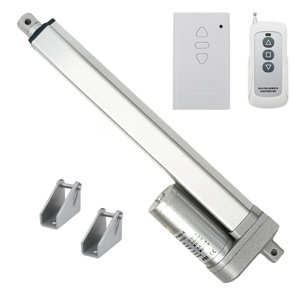 DC 12V 24V Remote Control Linear Actuator Kit 450 lbs 2000N – Wireless ...