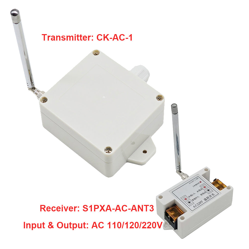 200M AC 110/120/220V Wiireless Switch Kit Triggered by AC Power ...