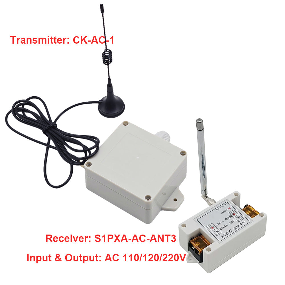 200M AC 110/120/220V Wiireless Switch Kit Triggered by AC Power ...