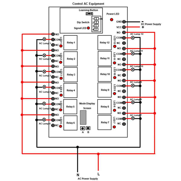 5KM DC Input Long Range Wireless Relay Switch Remote 12 Lights / Fans ... 5KM DC Input Long Range Wireless Relay Switch Remote 12 Lights / Fans ...