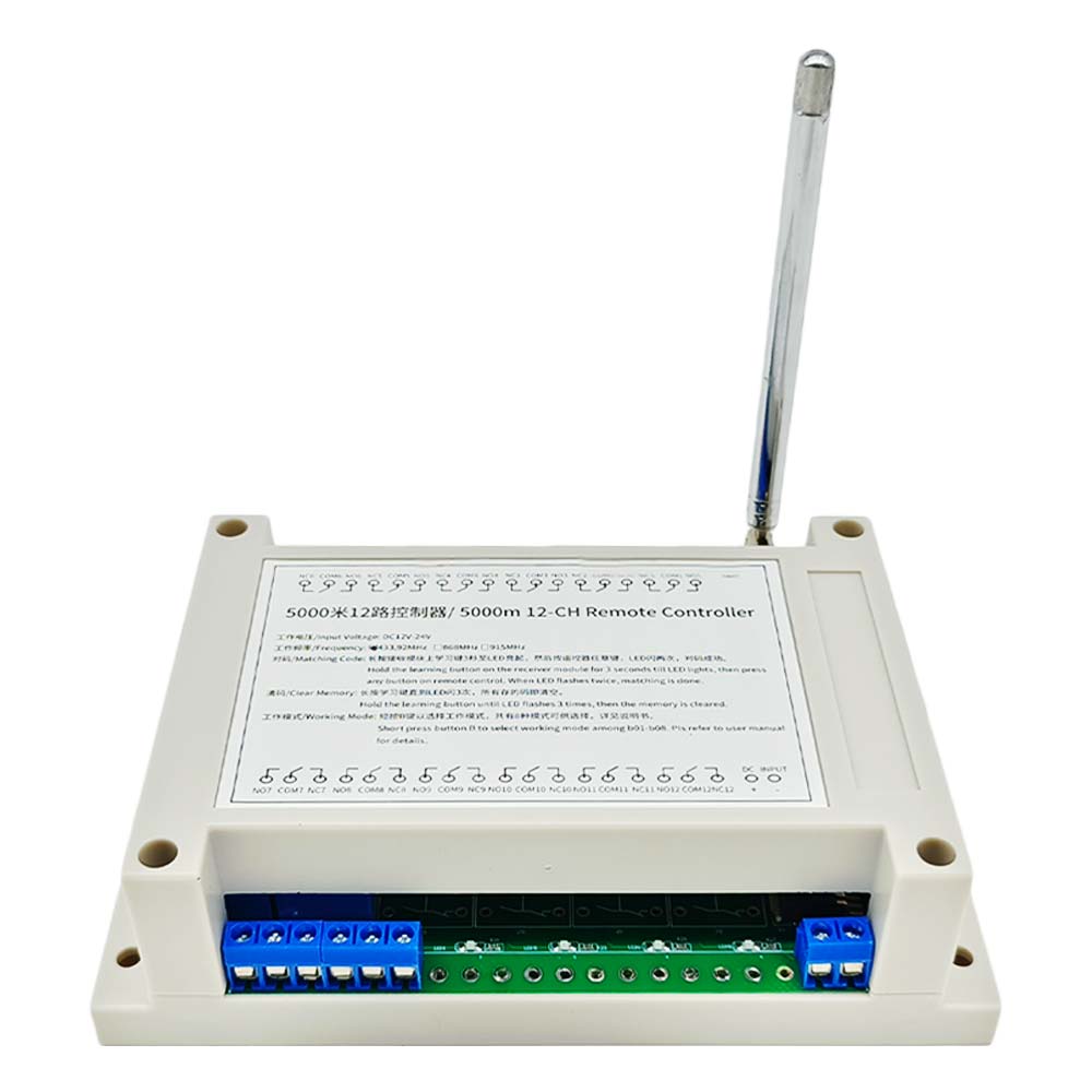 5000 Meters Long Range Wireless Switch with Relay Output and DC Input ...