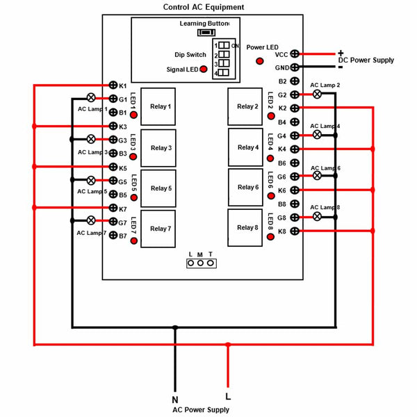 5000 Meters Long Range Wireless Switch with Relay Output and DC Input ...
