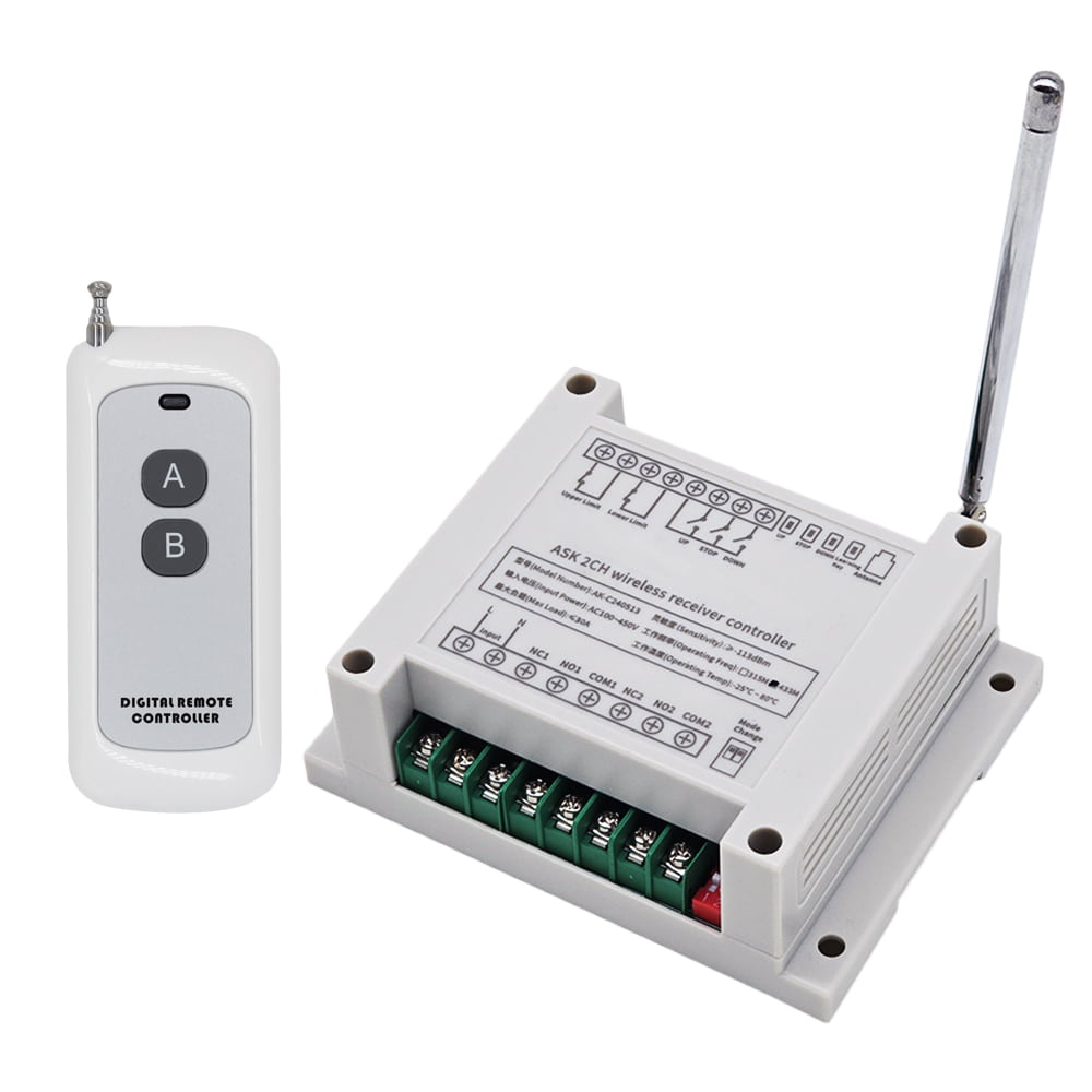 AC 220V 380V Two Channels Wireless Remote Control Switch Kit – Wireless ...
