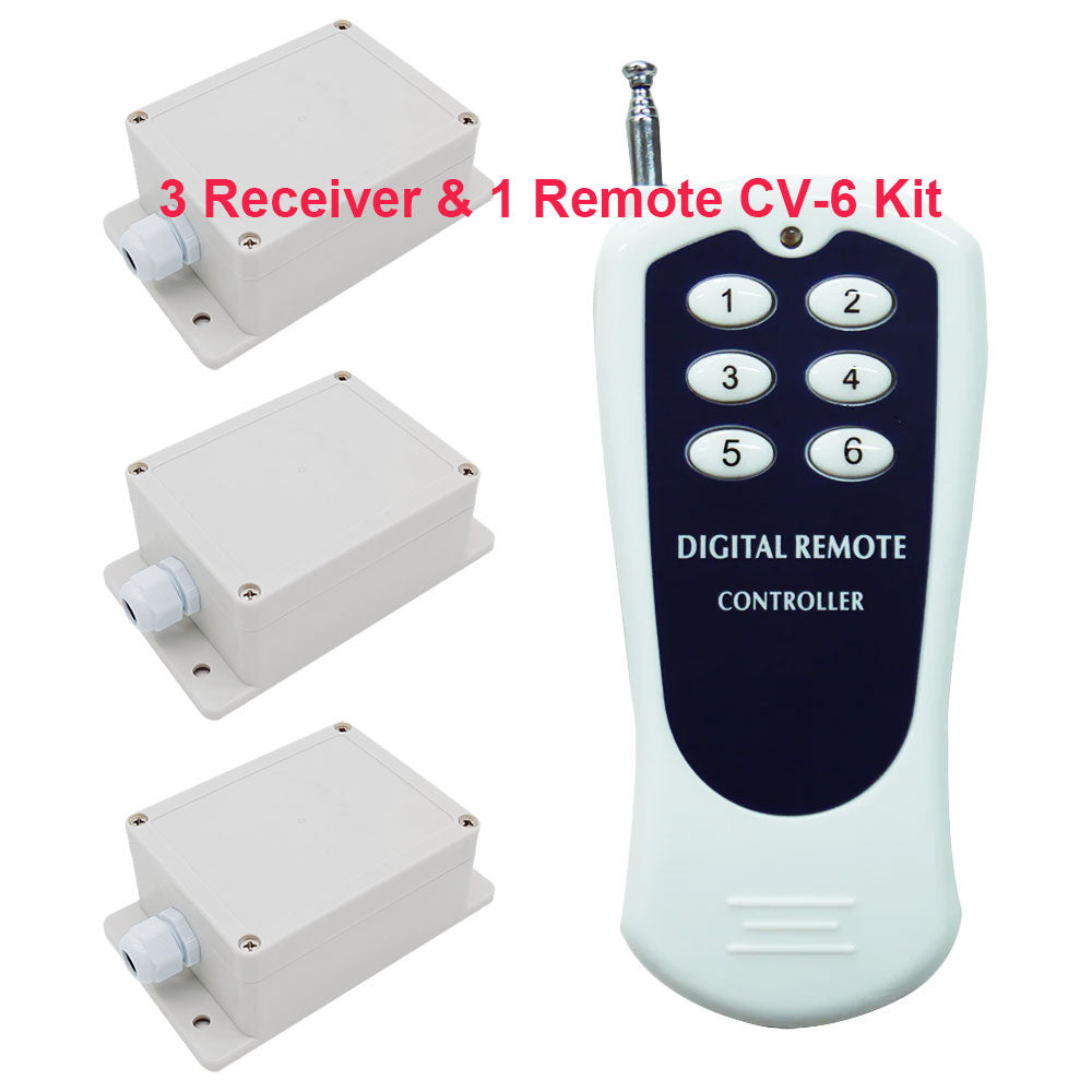 DC 30A High Power One-Control-Three Radio Transmitter-Receiver System ...
