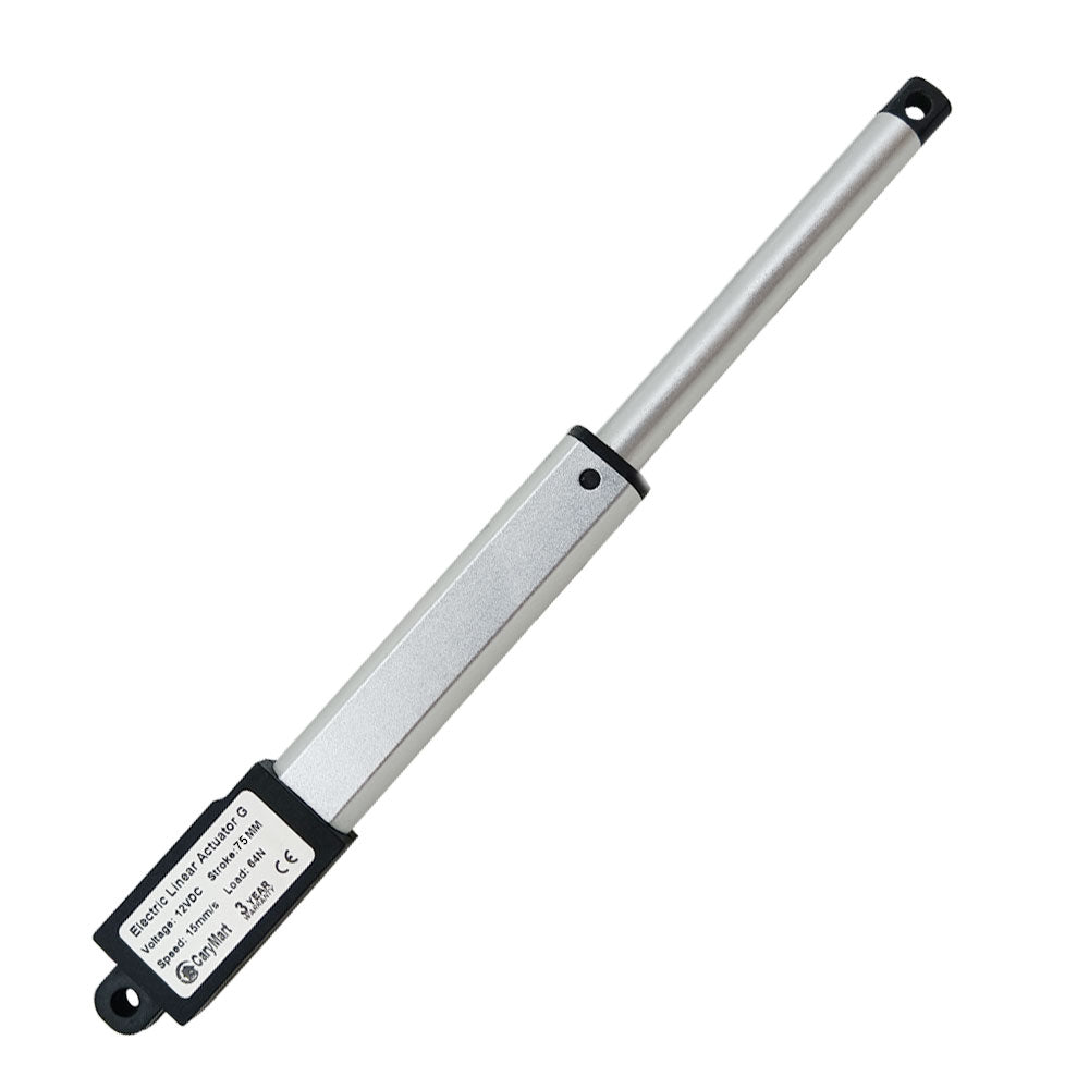 DC Small Electric Cylinder 75MM Stroke 42 lbs 188N Load Capacity ...