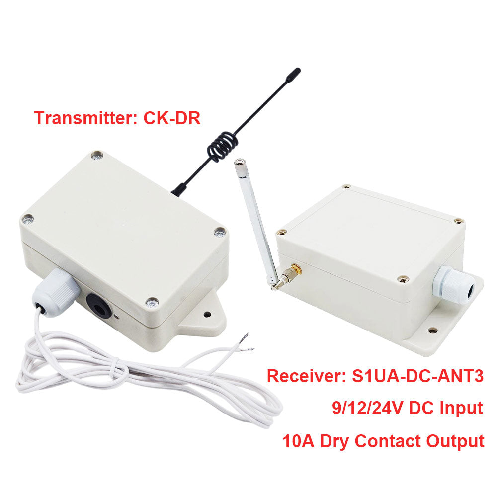 DC Wireless Remote Control Kit with Dry Contact Controlled Relay Output ...