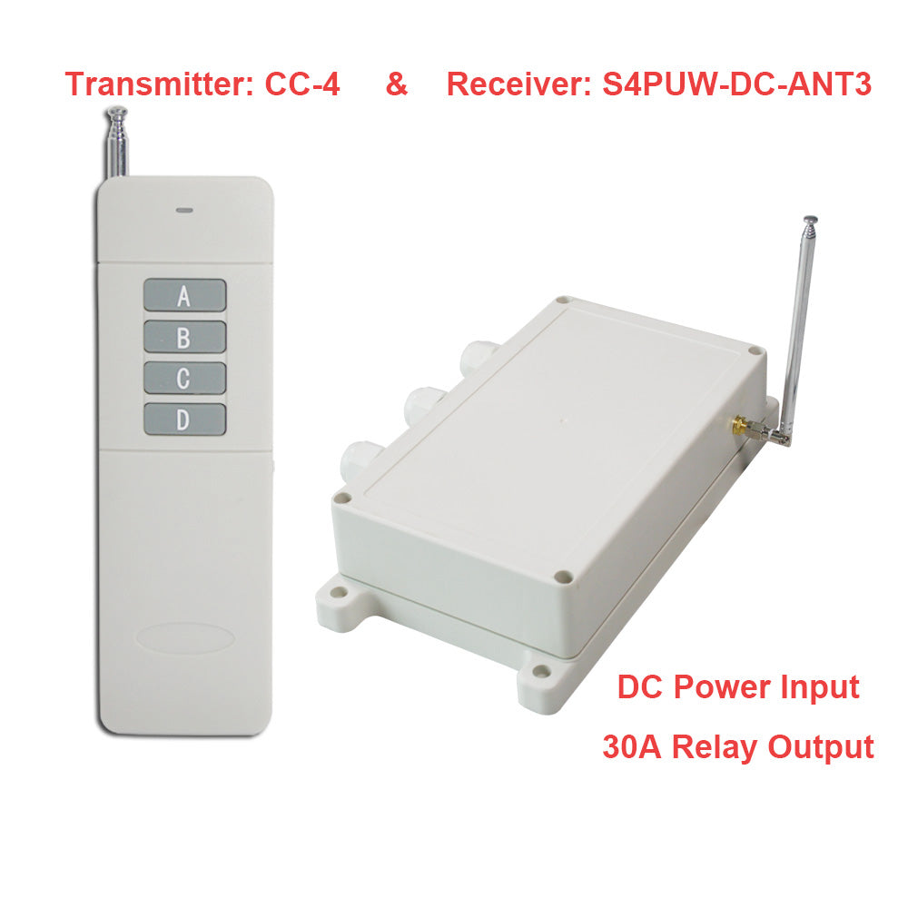 High Power DC Input Long Range Wireless Transmitter and Receiver Kit ...