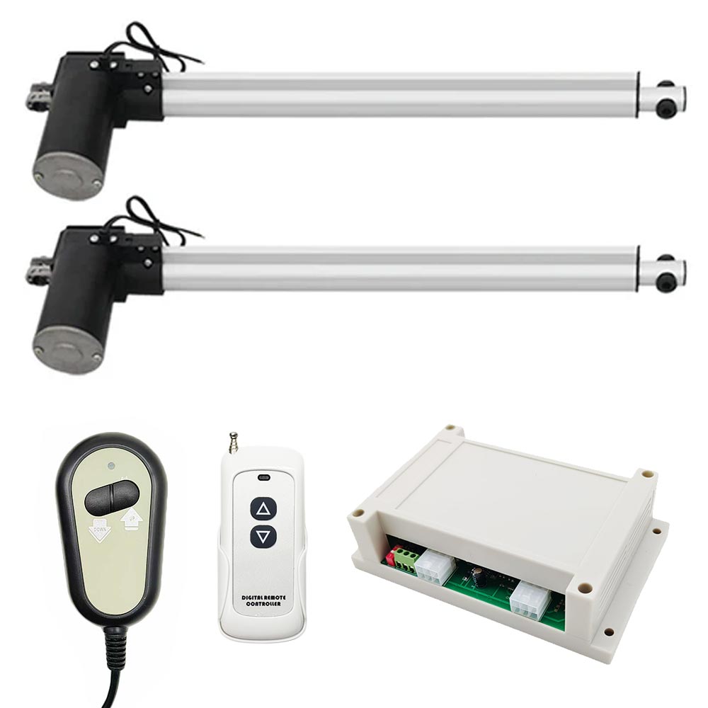 Two 6000N Industrial Electric Linear Actuators Synchronous Control Set ...