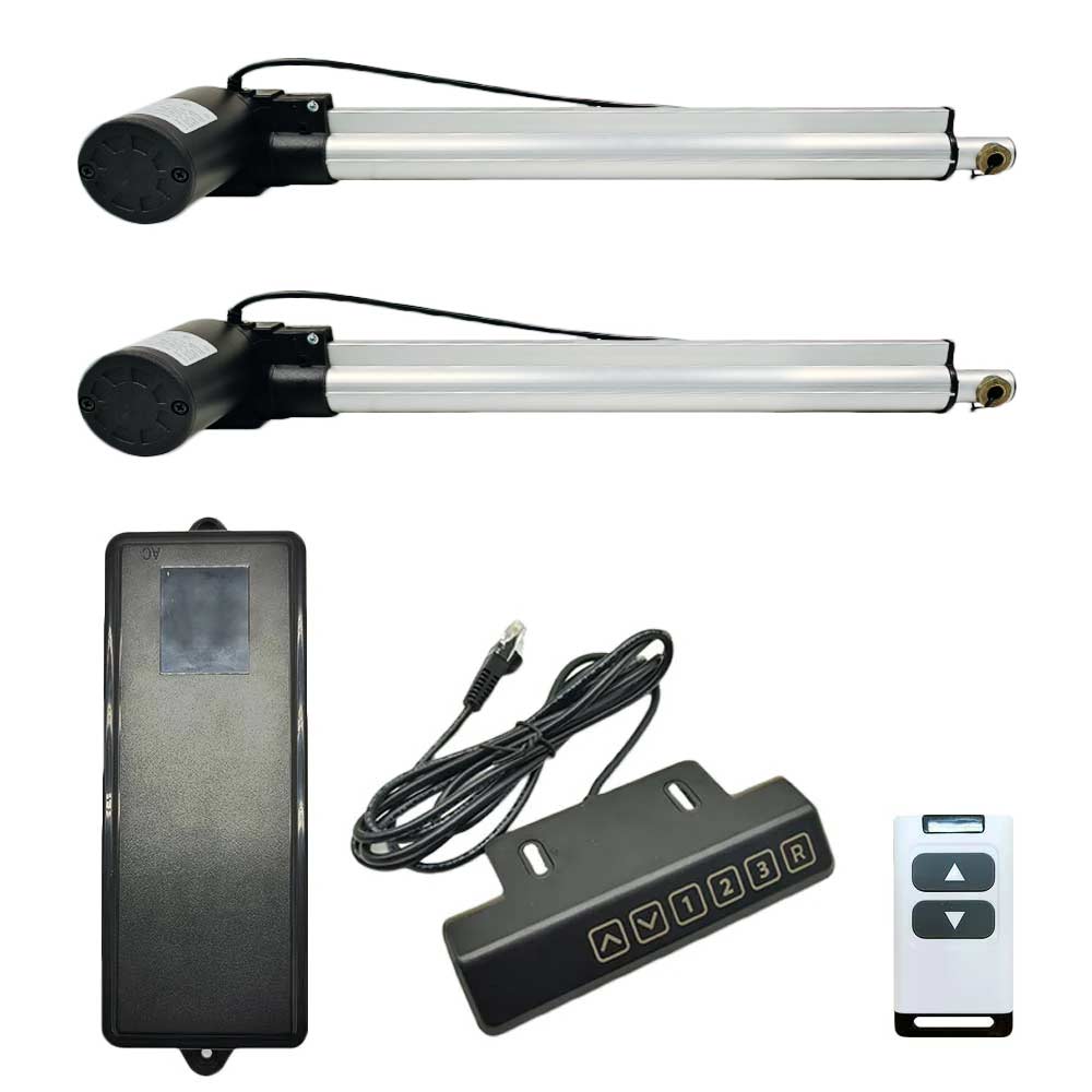 Two 6000N Industrial Electric Linear Actuators Synchronous Control Set ...