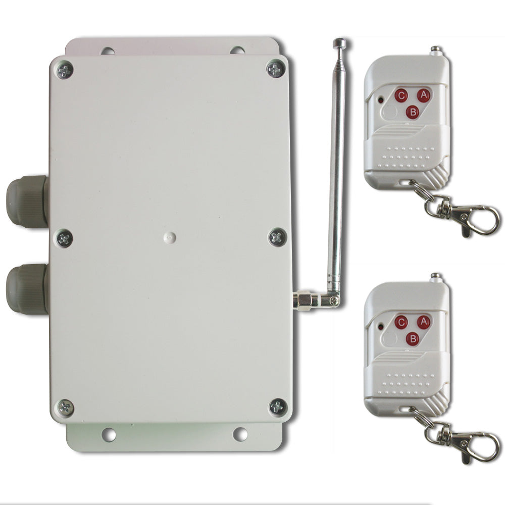 Wide Range 30A AC Wireless Remote Control RF System With 2 Dry Relay O ...