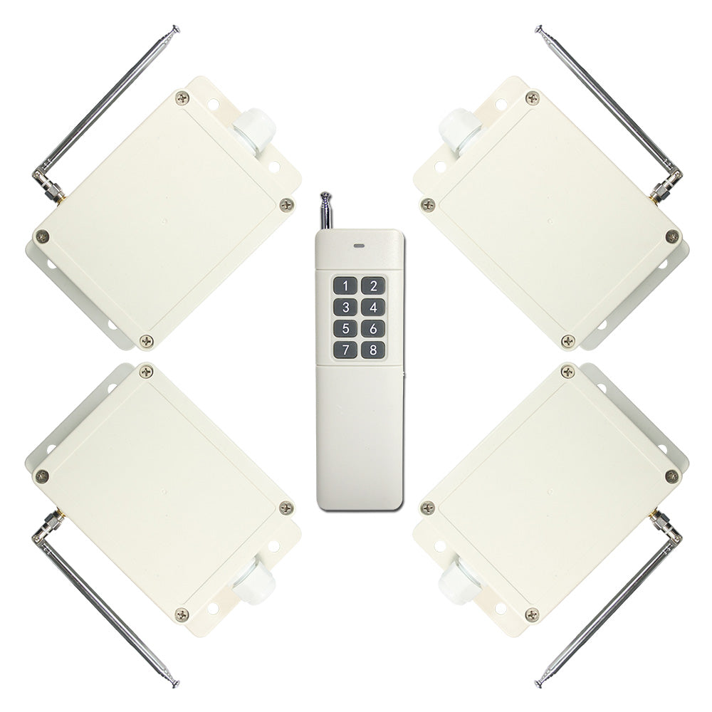 8 Buttons Transmitter To Control Four AC Receivers With 4 Modes Control ...