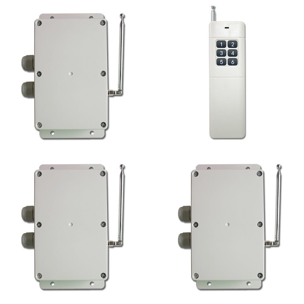 AC One Remote Control Three Receiver RF Remote Control Kit With 30A Hi ...