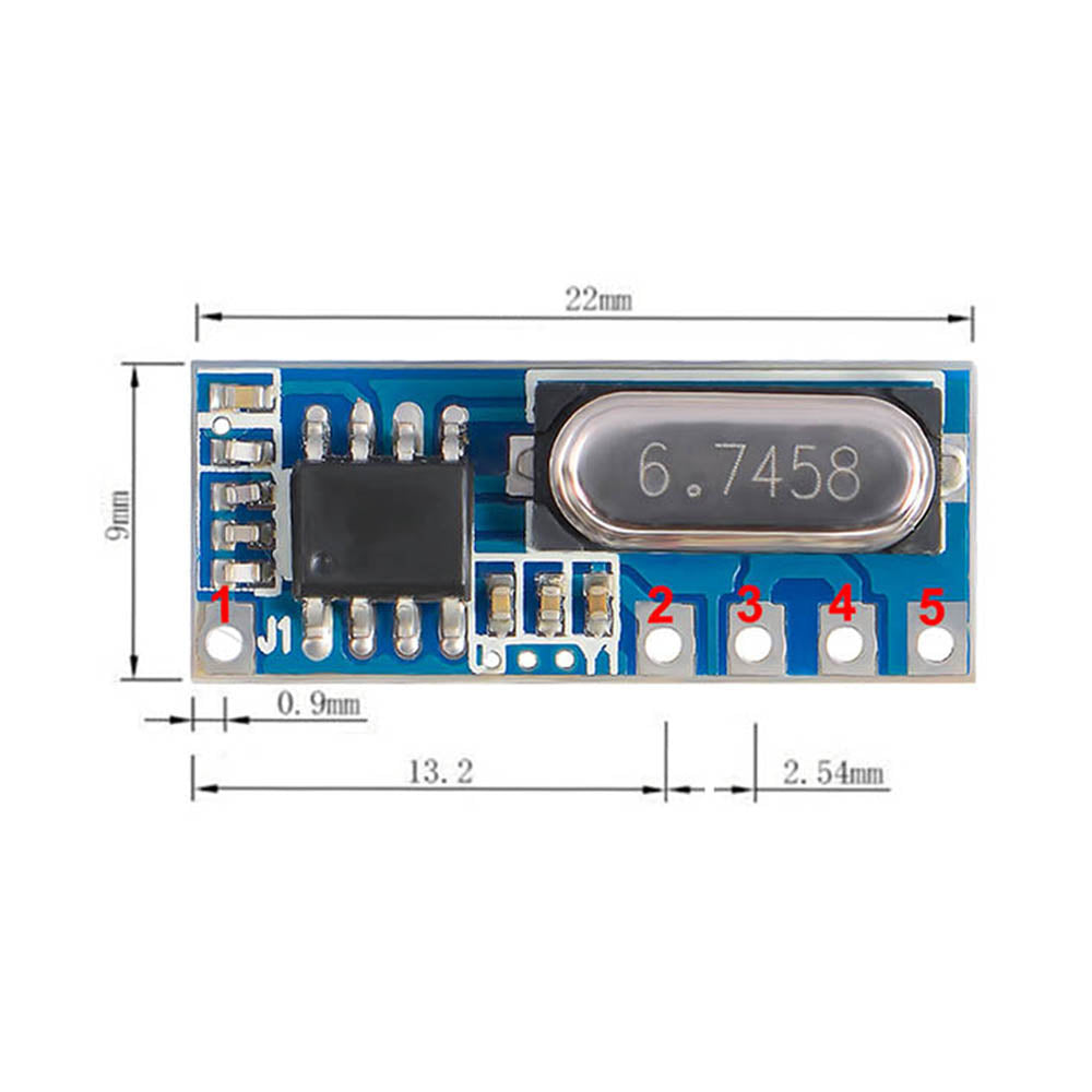 Super Heterodyne RF Wireless Receiver Module Without Decoder (Model 00 ...