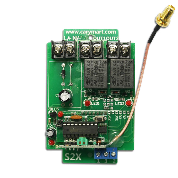 DC 6V/9V/12V/24V Watertight Remote Control Receiver 2 CH 10A Output ...